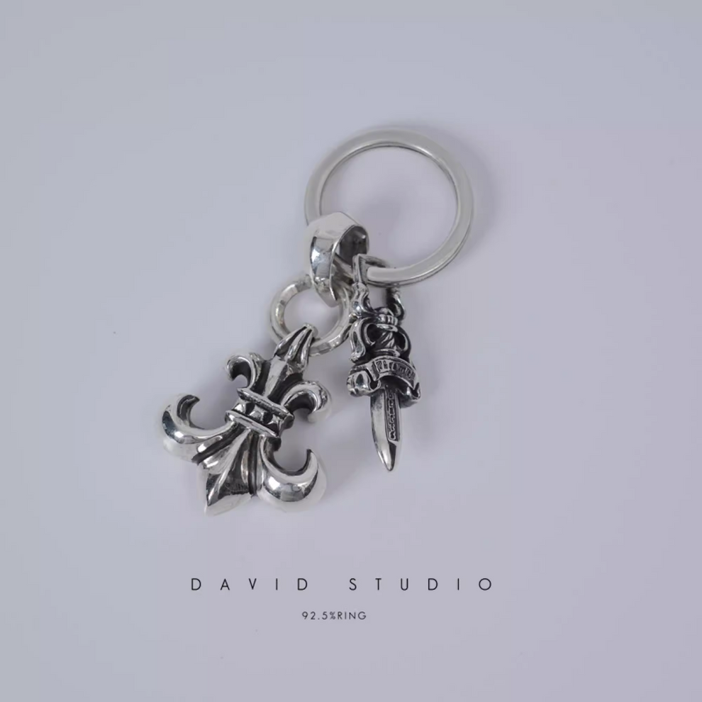 BS Fleur And Dagger Key Ring – David Studio – David_Studio
