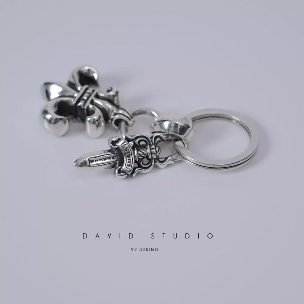 BS Fleur And Dagger Key Ring – David Studio – David_Studio